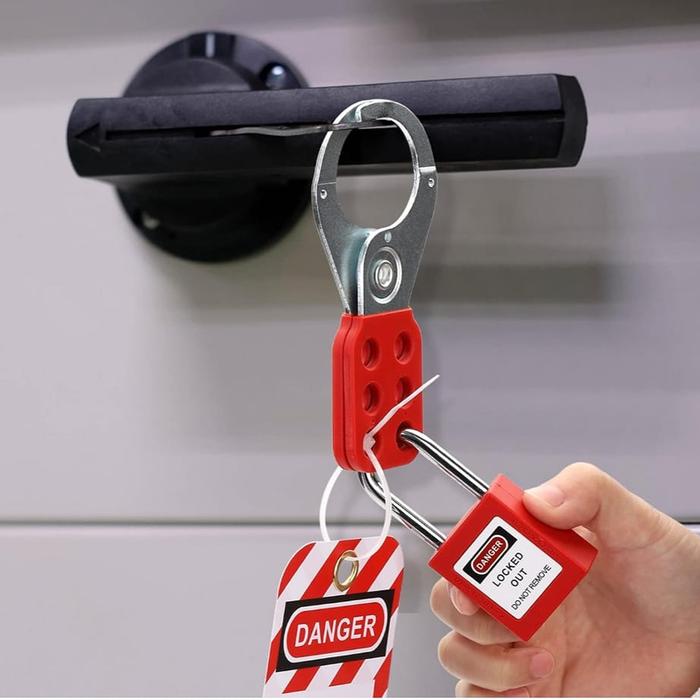 Jual Lockout TAGOUT KIT with Hasps, Loto Tags, Red Safety Padlocks ...