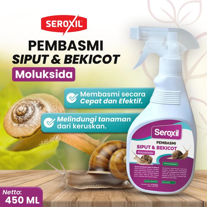 Jual Seroxil Obat-Racun Pembasmi Hama Bekicot, Siput, Keong Ampuh 450ml ...