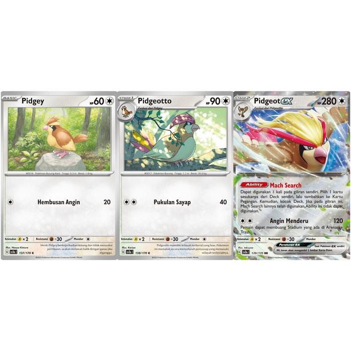 Jual Pokemon TCG Indonesia - Pidgeot EX RR sv3s Kilau Hitam ROBF ...