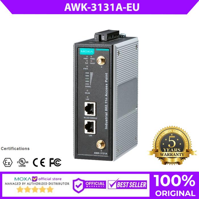 Promo MOXA AWK-3131A Industrial IEEE 802.11a/b/g/n wireless AP/bridge/client Cicil 0% 3x ...