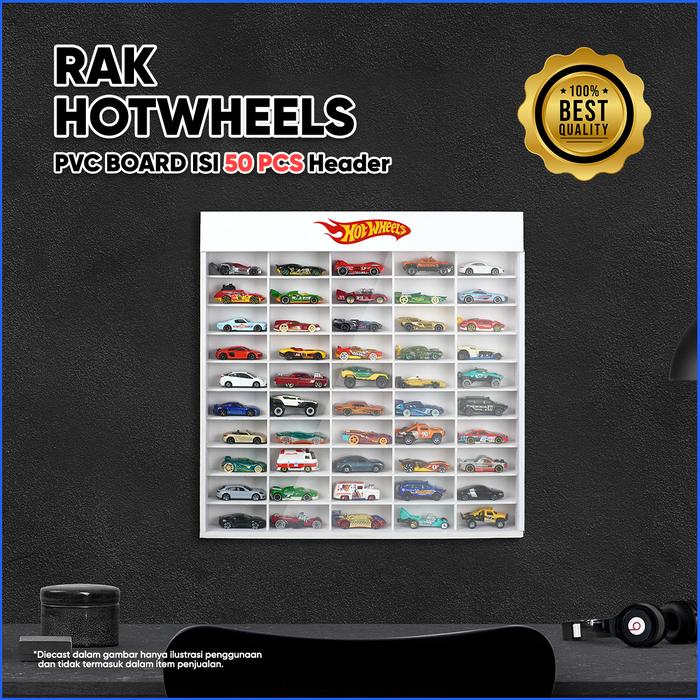 Promo RAK HOTWHEELS PVC BOARD ISI 50 MODEL KOTAK DENGAN LOGO - Kab ...