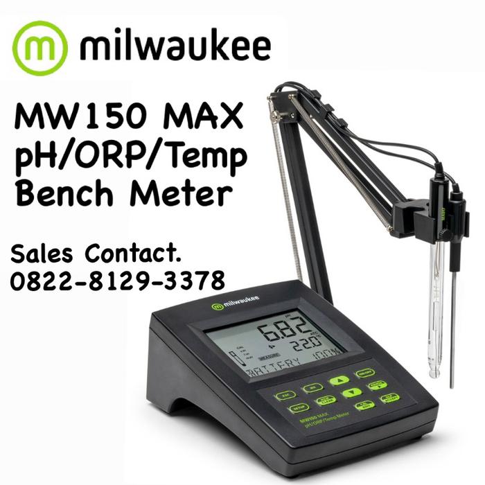 Jual Milwaukee MW150 MAX pH/ORP/Temp Bench Meter - Milwaukee Instruments - Jakarta Utara ...