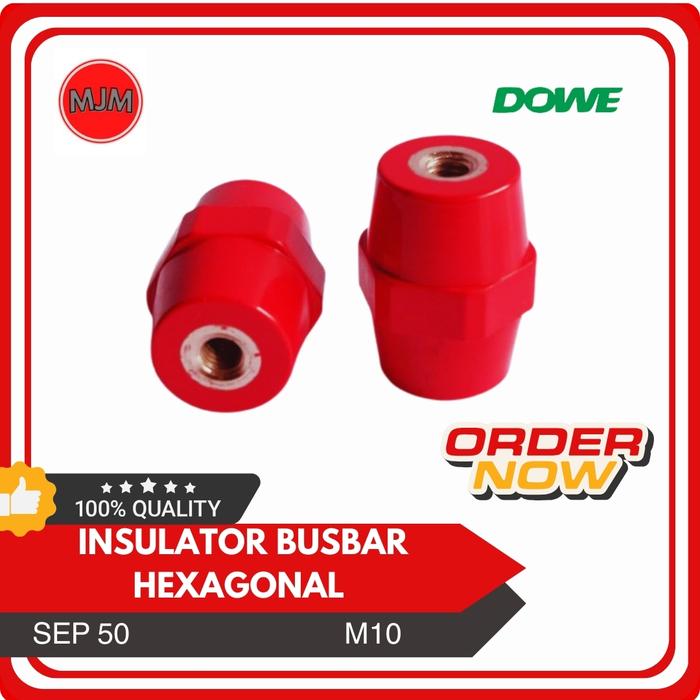 Jual Isolator Busbar Insulator Hexagonal 50 M10 SEP Insert Steel ...