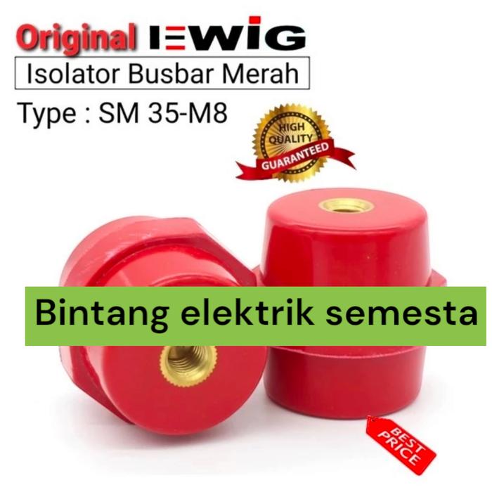 Jual Isolator Busbar EWIG SM 35-8 Merah Original - Jakarta Barat ...