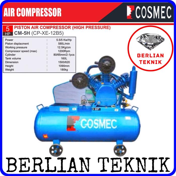 Jual Kompresor Angin Cosmec 5 HP 12 Bar Air Compressor - Jakarta Barat ...