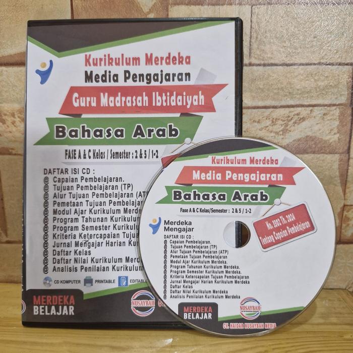 Jual CD MODUL AJAR MI MAPEL BAHASA ARAB KELAS 2 & 5 (NO. 3302 TAHUN ...
