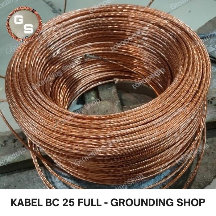 Jual Kabel BC 25 FULL TEMBAGA (Harga per meter) / Bare Copper 25 mm ...