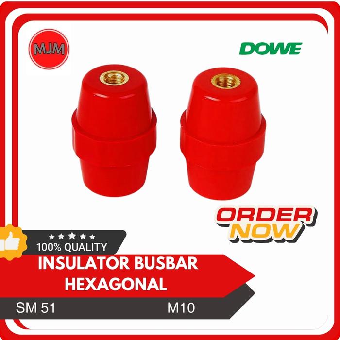 Jual Busbar Insulator Hexagonal SM 51 M10 / Isolator Busbar SM 51 M10 ...