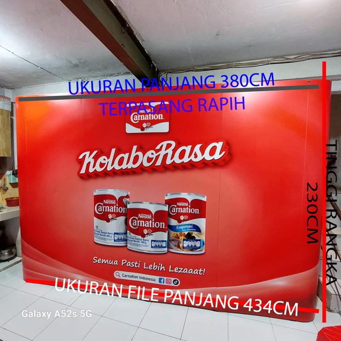 Jual Backwall / Backdrop seminar gathering partisi modul 230cm x 375cm ...