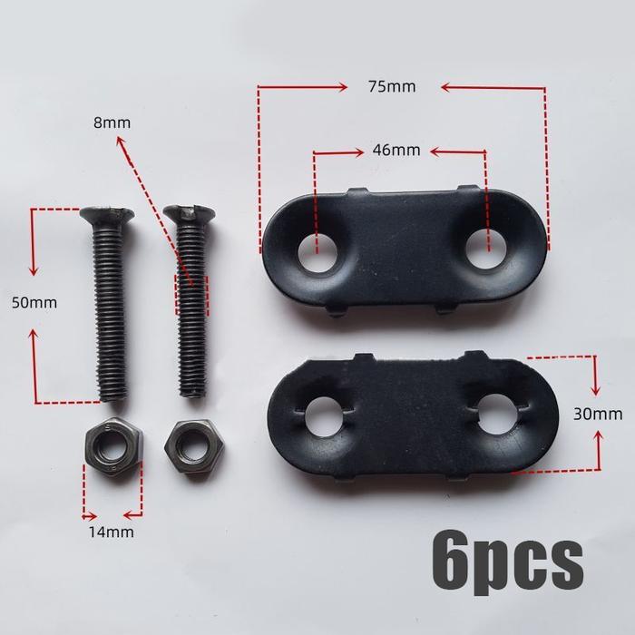 Jual 6pcs Kuku Macan Fastener Besi Penyambungan Belt Conveyor Repair ...