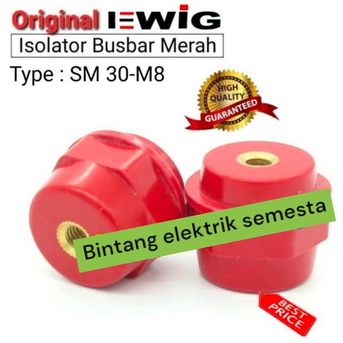 Jual Isolator Busbar EWIG SM 30-8 Merah Original - Jakarta Barat - Bintang Elektrik Semesta ...