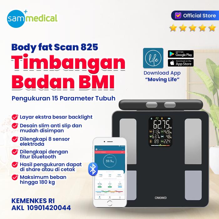 Jual Onemed Timbangan Badan Body fat Scan 825 / Timbangan Badan Digital ...
