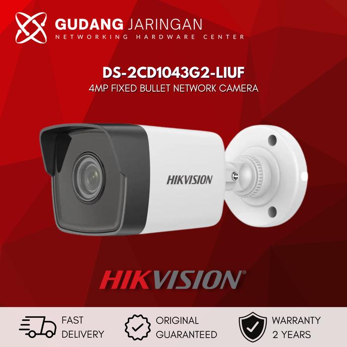 Jual HIK DS-2CD1043G2-LIUF 4 MP Smart Hybrid Light Fixed Bullet Network ...