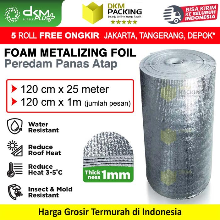 Jual Bubble Insulation Alumunium Foil Wrap Peredam Panas Atap Rumah ...