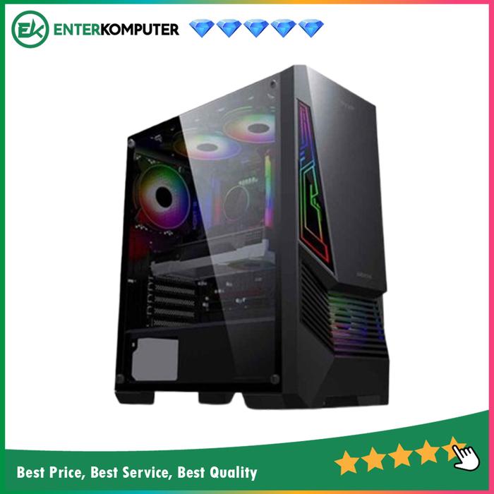 Promo Casing PC Powerlogic Armaggeddon Aero III (Tempered Glass) Cicil ...