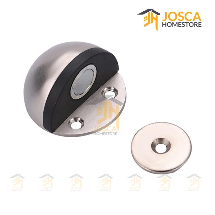 Promo Door Stopper Bulat Stainless Magnetic | Penahan Pintu Model Bulat ...