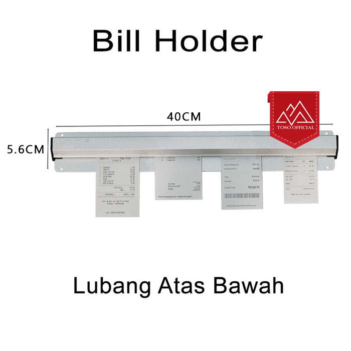 Promo Bill Holder Capitan Nota Stainless Receipt Holder Penjepit Kertas ...