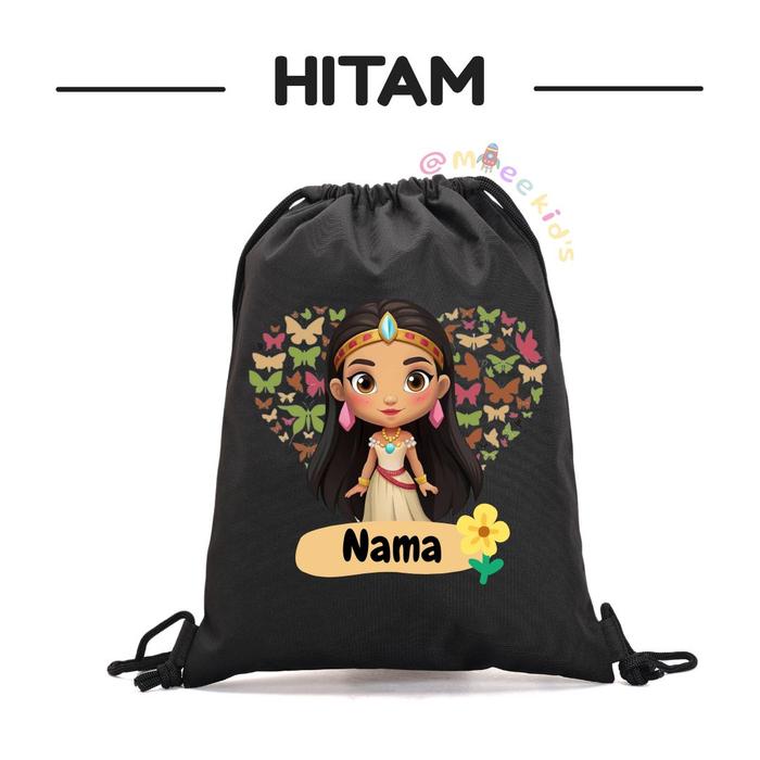 Jual Mieekid's - Tas Serut CUSTOM NAMA Motif Disney Princess Pocahontas ...