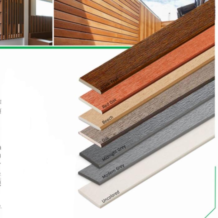 Jual Lisplang Shera strip plank Motif kayu 3meter x 7,5 cm Lis plang ...