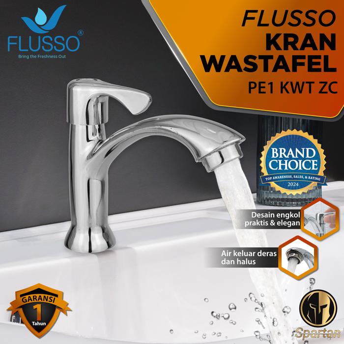 Jual Flusso - Kran Wastafel Kran Cuci Tangan Dapur Model Engkol | BISA ...
