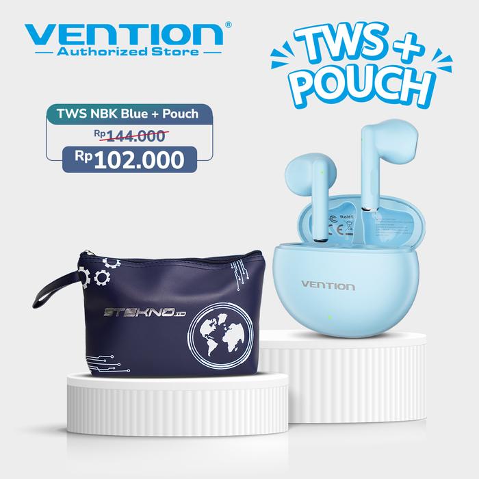 Promo Vention TWS Wireless Bluetooth ENC Earbuds Earphone Headset Elf ...