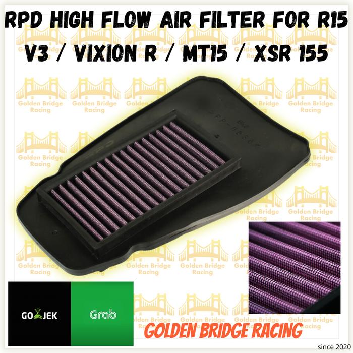 Jual RPD High Flow Air Filter For R15 V3 / Vixion R / MT15 / XSR 155 ...
