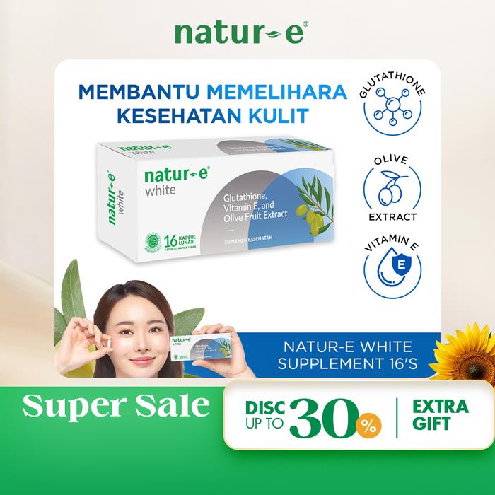 Promo Natur-E White 16s Soft Capsule suplemen / vitamin / vitamine ...