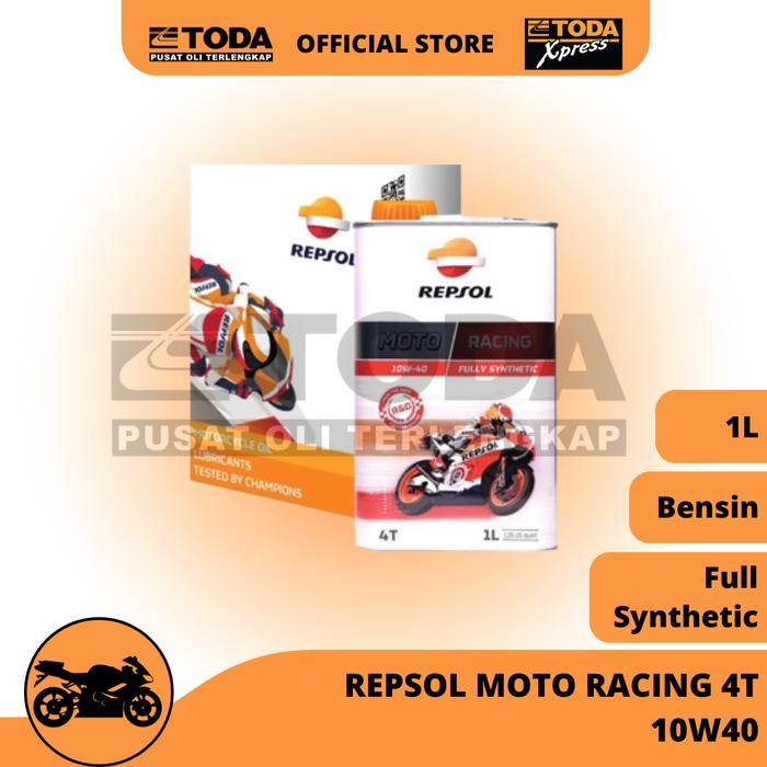Promo Repsol Moto Racing 4T 10W40 1L Original Oli Mesin Motor Balap ...