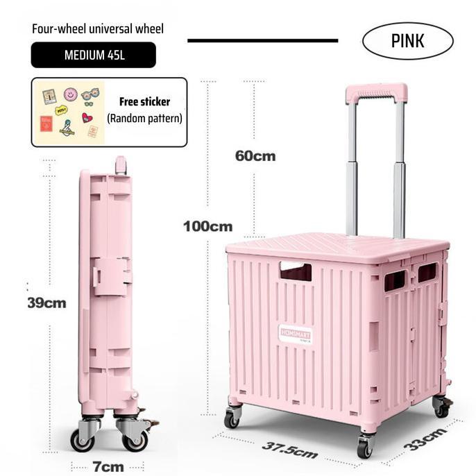 Jual Trolley Belanja Keranjang Dog Stroller Kucing Shopping Cart Troli ...