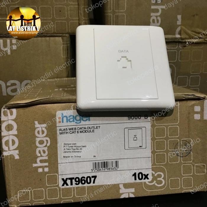 Jual Outlet Data Hager Cat6 XT9607 cat 6 data module Rj45 - Jakarta ...