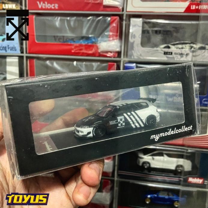 Jual Mymodelcollect - Honda Civic Eg6 Off White Livery Black White ...