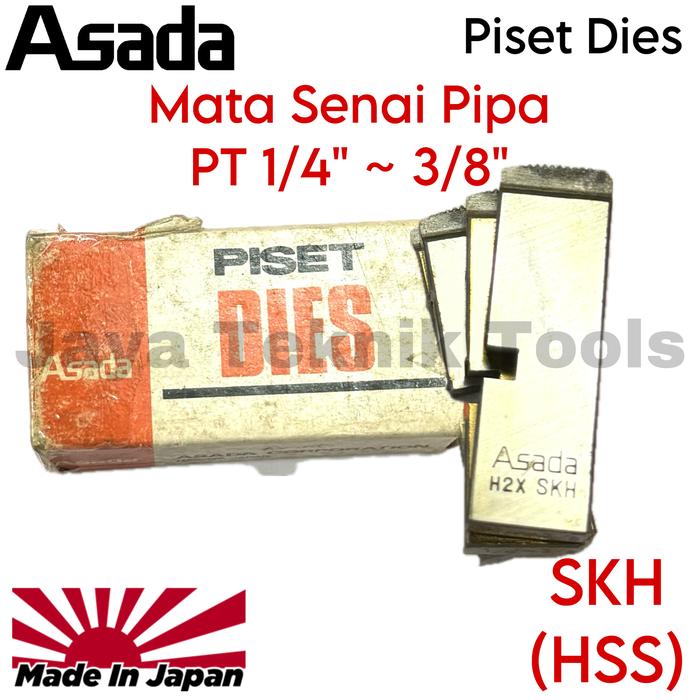 Jual Mata Senai Drat Pipa Asada PT 1/4 ~ 3/8 inch SKH HSS Piset Dies ...