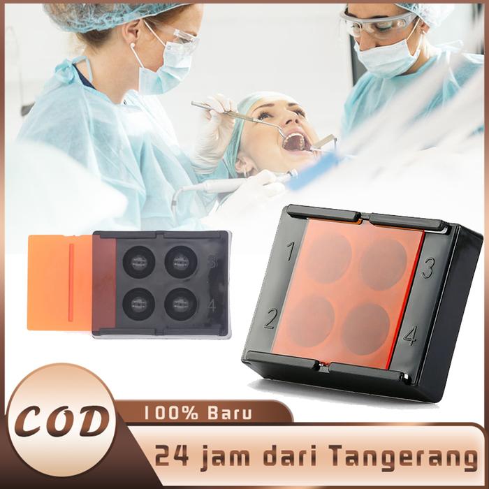 Jual Tempat Bonding Gigi Tray 4 Hole Dental Mixing Bonding Container ...