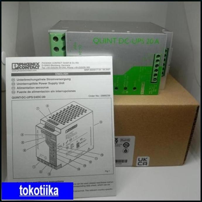 Jual Power Supply/Psu/Psu Phoenix Contact Quint-Dc-Ups/24Dc/20 2866239 ...