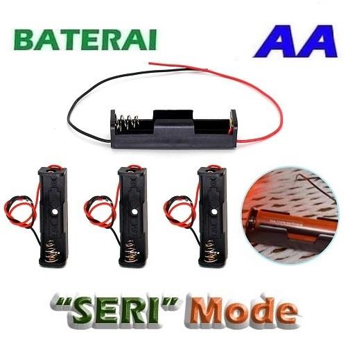 Jual Kotak Battery AA SERI Mode Holder Tempat Batre A2 2 3 4 SLOT 1.5V ...