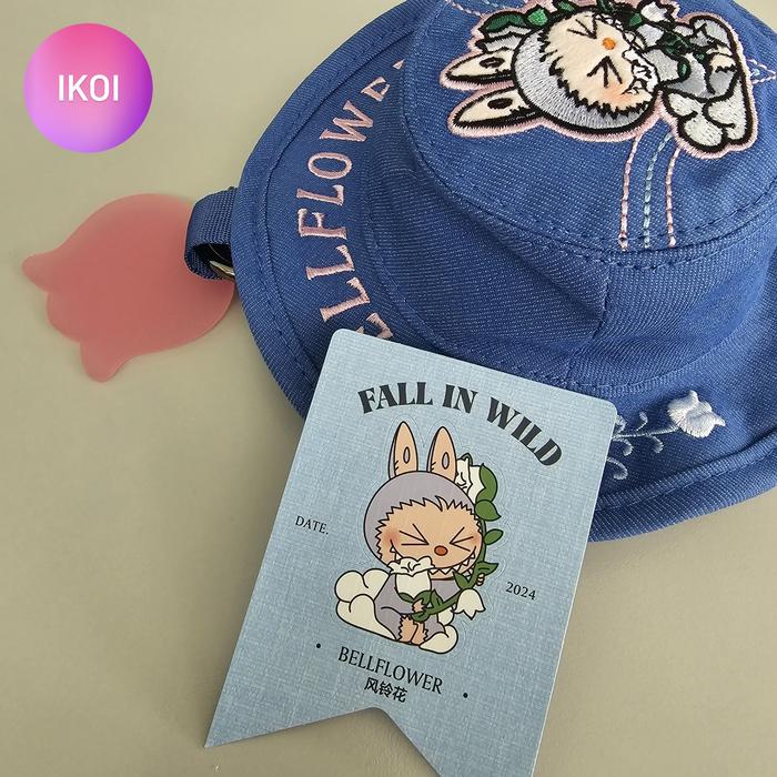 Jual READY pop mart labubu fall in wild bucket hat bag opened selected ...