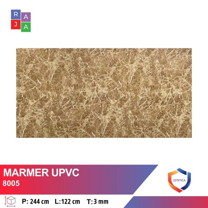 Jual UPVC Panel Marmer Pengganti HPL Panel Backdrop TV Harga Per Lembar ...