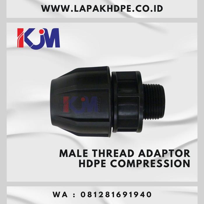 Jual Male Thread Adaptor HDPE Compression (SDL) 1 inch (32mm) - Kab ...