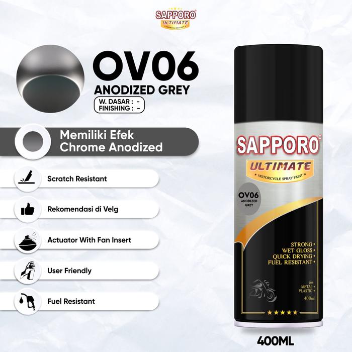 Jual Sapporo Ultimate OV06 Anodized Grey / Original Series 4in1 - Kota ...