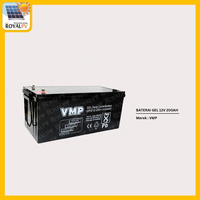 Jual Baterai vmp 12v 200ah ups baterai vrla gel 200ah baterai ups gel ...