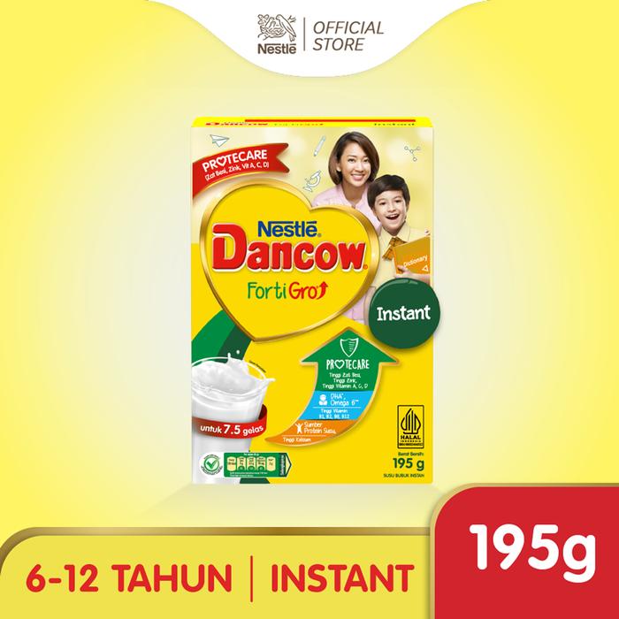 Promo Nestle DANCOW FortiGro Susu Bubuk Susu Anak Instant 195g - - Nestle Indonesia | Tokopedia