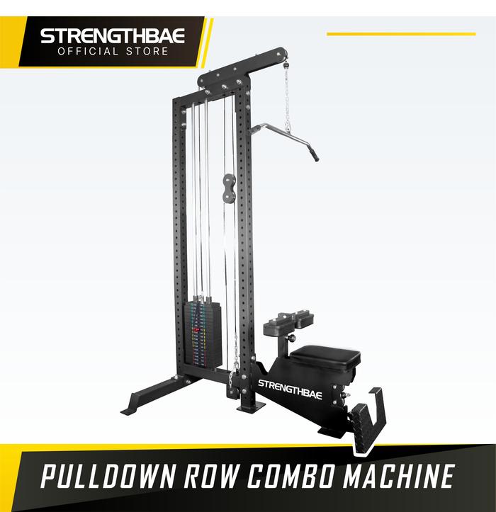 Promo Lat Pulldown Row Combo STRENGTHBAE Pull Down Cable Rowing Back ...