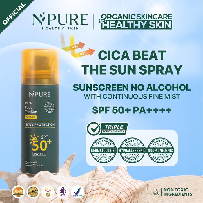Promo NPURE CICA BEAT THE SUN - SUNSCREEN SPRAY - Jakarta Utara - NPURE ...