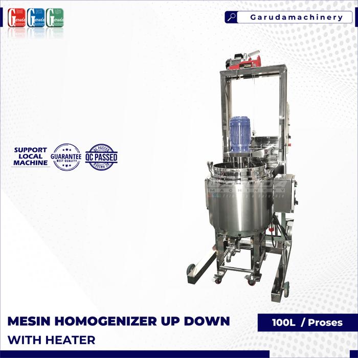 Jual MESIN HOMOGENIZER ULTRA TURRAX UP DOWN with HEATER Kapasitas 100L ...