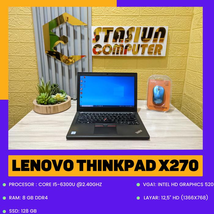 Jual Lenovo ThinkPad X270 Core i5-6 RAM 8 GB SSD 128 GB Intel HD Grap ...