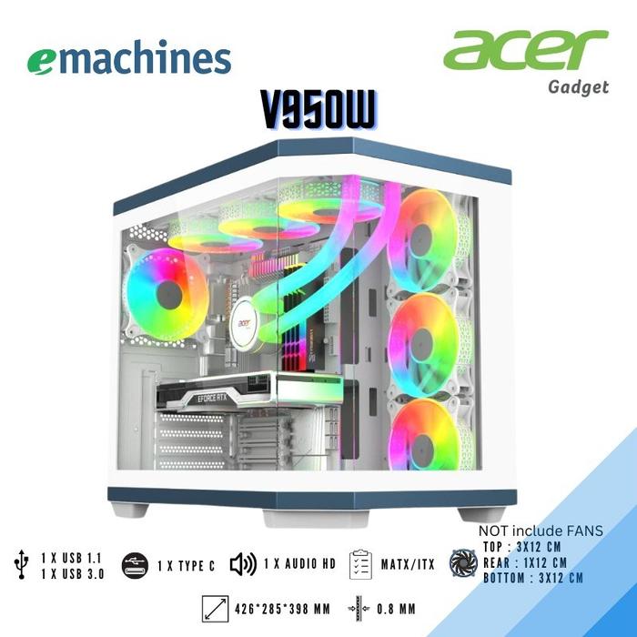 Promo Casing Gaming / PC Case ATX eMachines V950 White - Putih - V950 ...