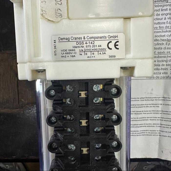 Jual Mannesman Demag Limit Switch Demag DGS 4-142 untuk Hoist Crane ...