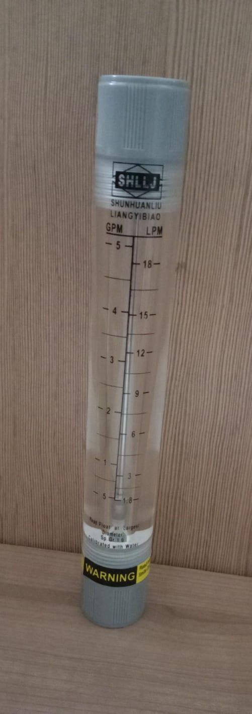 Jual Flow Meter / Rotameter 1-5 - 5 GPM, In Dan Out 1/2 Inch Model Pipa ...