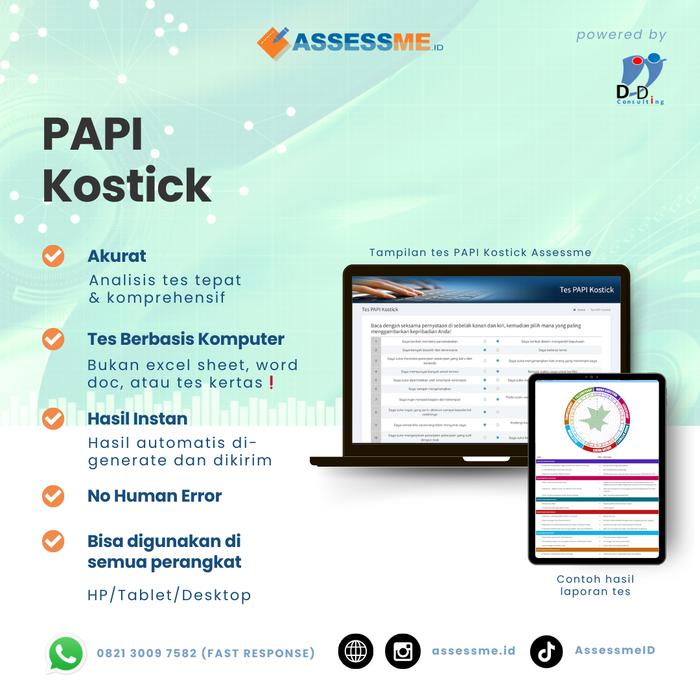 Jual Tes Kepribadian / Psikologi PAPI Kostick Online - Premium ...