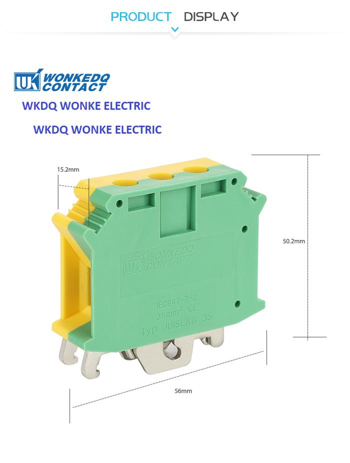 Jual Ground Terminal Block TYP JUISLKG35 WKDQ Wonke Electric size kabel ...